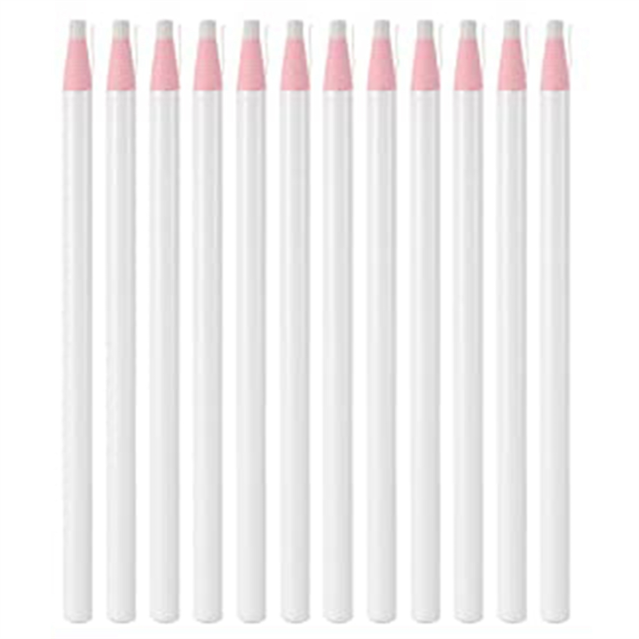 48 Pcs White Invisible Erasable Pencils White Sewing Mark Pencil Fabric ...