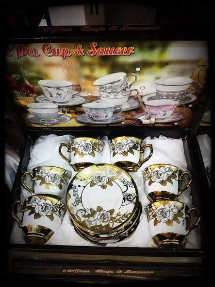Elegant Royal Tea Cup Set ☕ | 6-Piece Fine Porcelain Coffee & Tea Cups ...