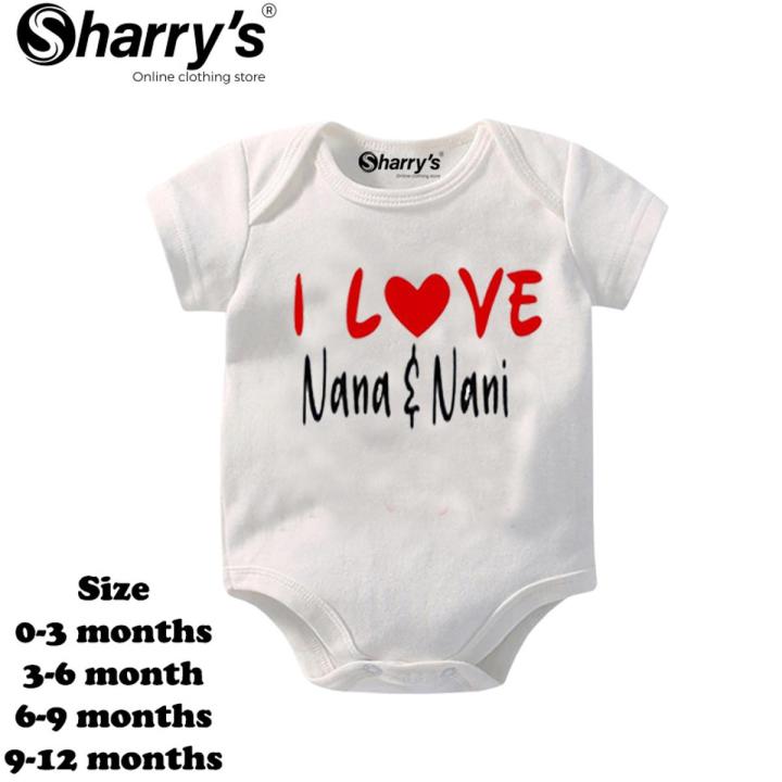 Sharrys Half Sleeves Baby Romper Bodysuit For Babies infant Onesis 0-14 ...