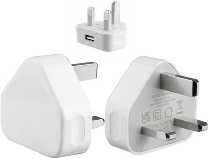 USB Plug UK 3 Pin Mains Charger,USB Wall Charger Plug Adaptor UK ...