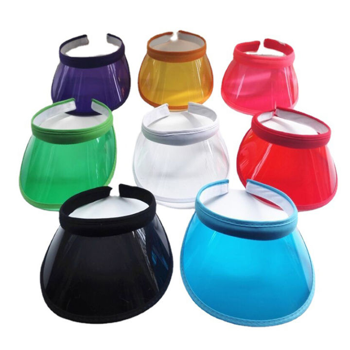 Summer Anti-UV Women Men Baseball Hat Transparent Empty Top Plastic PVC ...