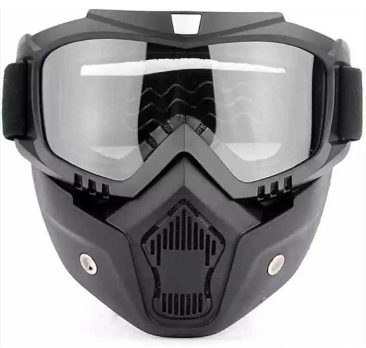 Motorcycle Helmet Mask, Windproof Motorcycle Riding Goggles, UV ...