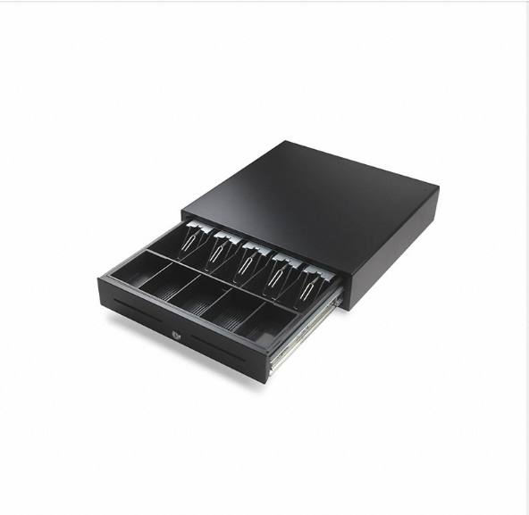 Digital POS Cash Drawer 12V – 5 Bill / 5 Coin, 3-Lock, 2 Media Slots ...