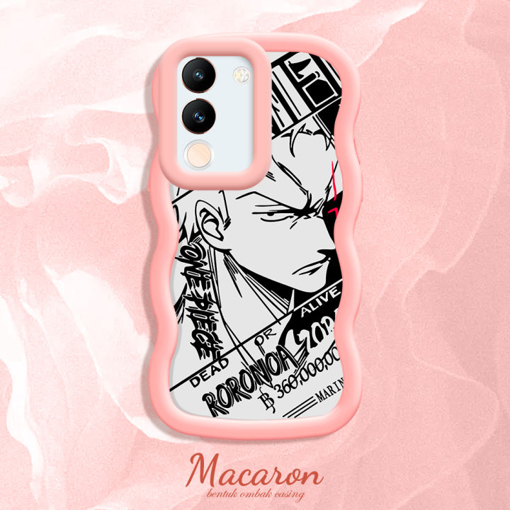 BILI for Vivo V29E 5G Back Cover Cartoon One Piece Pattern Design Wavy ...