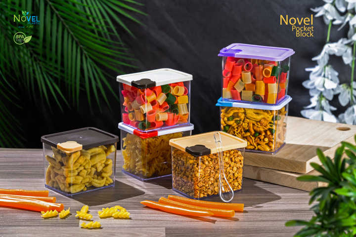 Elegant Jar Set – 1000ml & 750ml | Sleek Pocket Block Design | Stylish ...