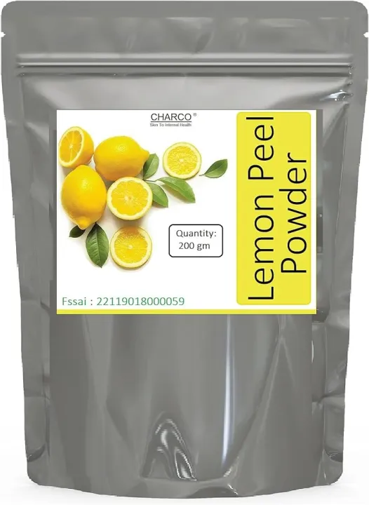 Organic Lemon Peel (Citrus Limon) Powder for Support Healthy Body, 100g ...