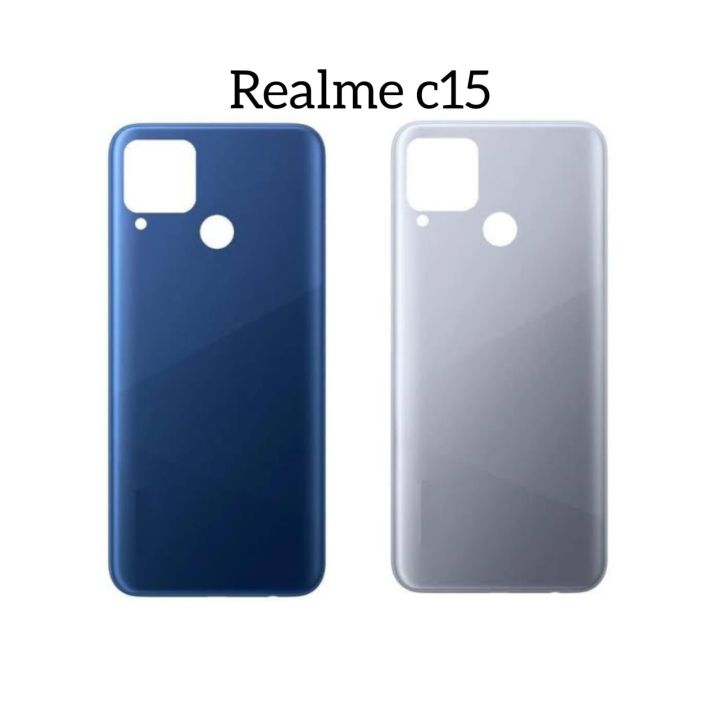 Realme c15 Battery Back Cover Rear Door Housing Case, Back Panel for ...