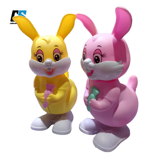 1 Piece Small Rabbit Wind-Up Toy with Carrot - Cute & Colorful Rabbit ...