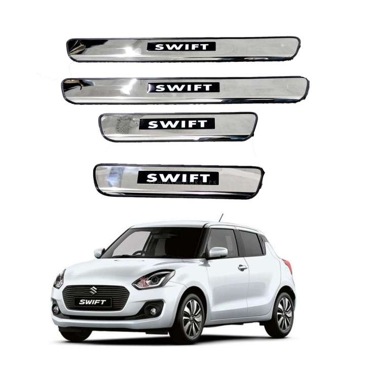 Suzuki Swift Metal LED Sill Plates / Skuff LED Panels - Model 2022-2023 ...