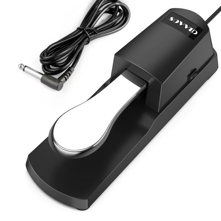 Sustain Pedal for Keyboard, Sovvid Upgrade Universal Piano Foot Pedal ...