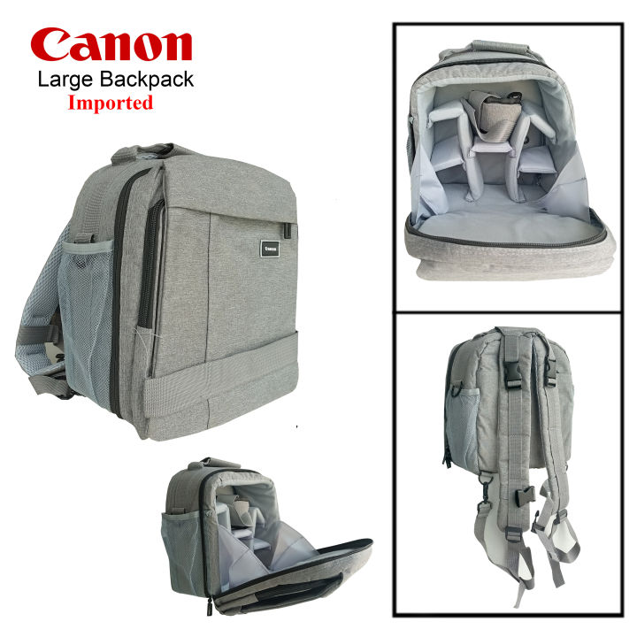 Imported Canon Large Backpack Grey Color for DSLR Camera and Lenses ...