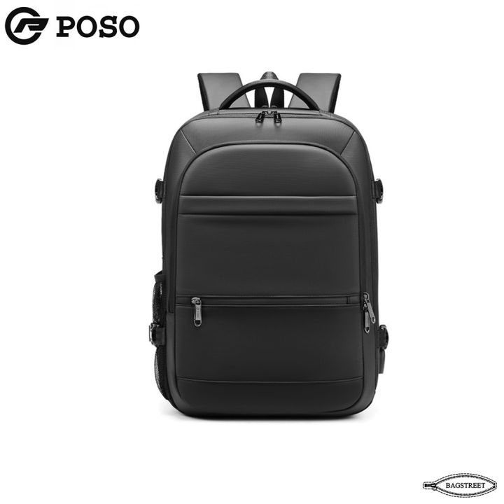 POSO 17.3 LAPTOP BACKPACK DAILY BUSINESS TRAVEL WITH USB PORT MODEL PS ...