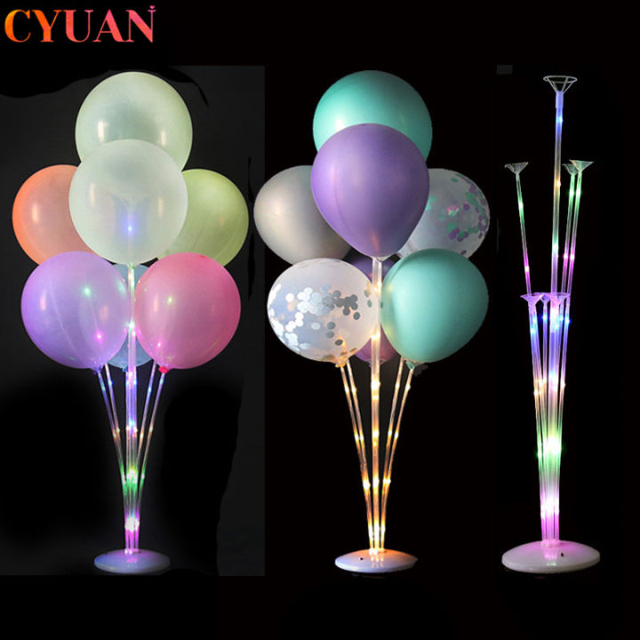 1/2set Led Air Balls Stand Holder Column Kids Birthday Party Balloon ...