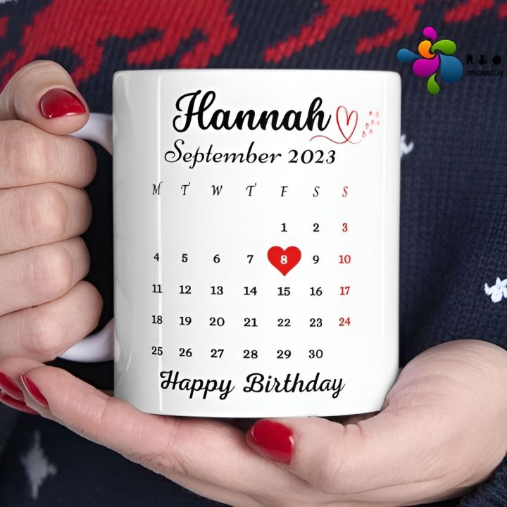 Custom Mug with Name and Date Of Birth and Marriage Wedding Date ...