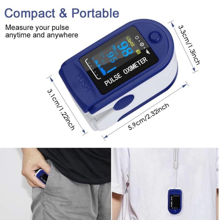 Premium Fingertip Pulse Oximeter Blood Oxygen Meter | Daraz.pk
