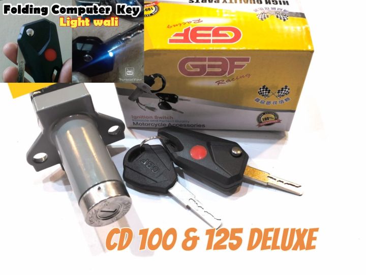 Honda 125 Deluxe /CD 100 Ignition Start Switch with Fancy Light Key | Daraz.pk