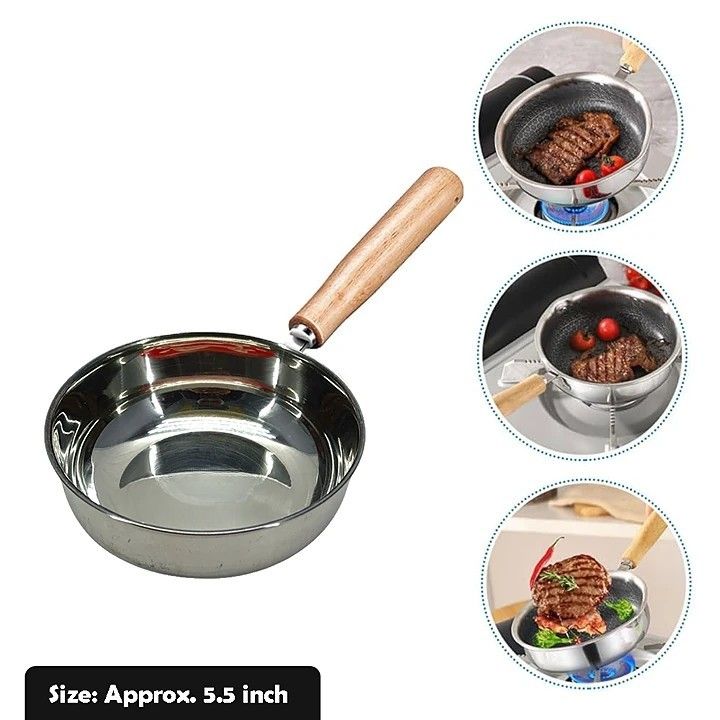 Cute Little Fry Pan For Cooking (5.5 in) - Frying Pan Magnetic Metal ...