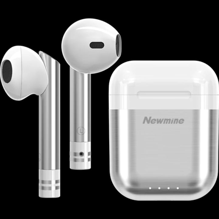 Newmine R7 Airpods Wireless Bluetooth Hand Free Stereo Earphones White bluetooth ear phone for ...