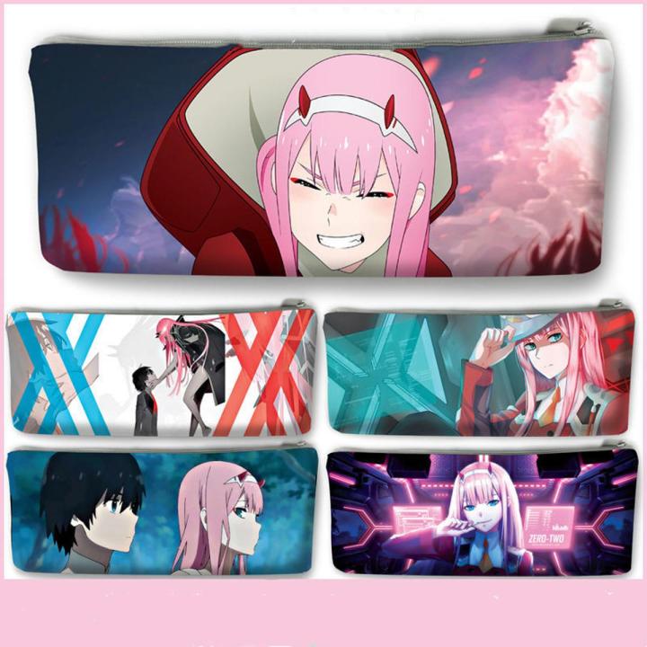 Pencil Cases ZERO TWO Anime Kawaii Pencil Bags Stationery Cute Student ...