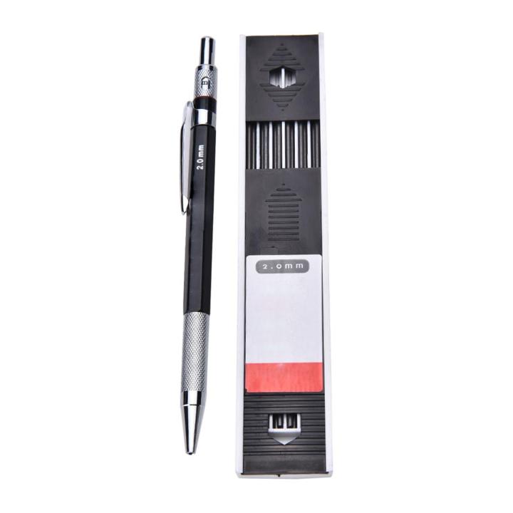 Metal Mechanical Pencils 2.0 mm 2B Lead Holder Drafting Drawing Pencil ...