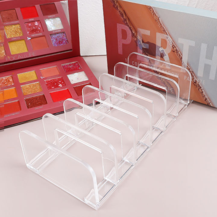 Transparent Hollowed Out 7 Grids Compact Eyeshadow Palette Organizer ...