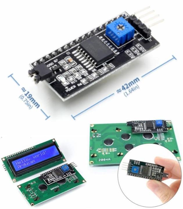 IIC/I2C/TWI Serial interface board For 16x2 LCD | Daraz.pk