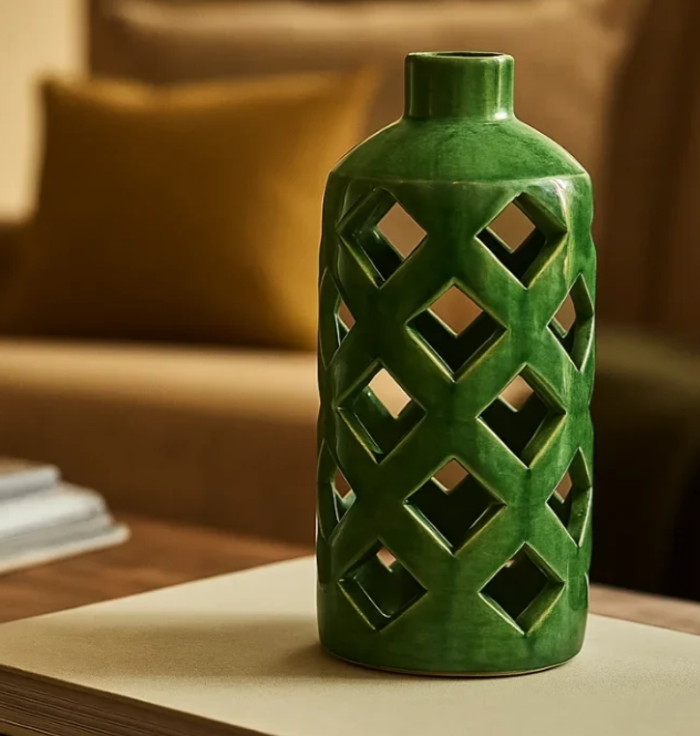 Ceramic Open – Weave Vase (Medium) | Decorative Vase | Ceramic Vase ...