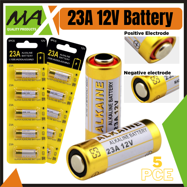23A 12 Volt Battery 12V Alkaline Battery 5 Count,23A 12v Battery for ...