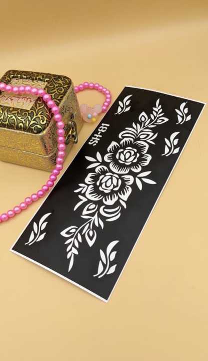 New Mehndi Design Henna stencil mehndi sticker | Daraz.pk