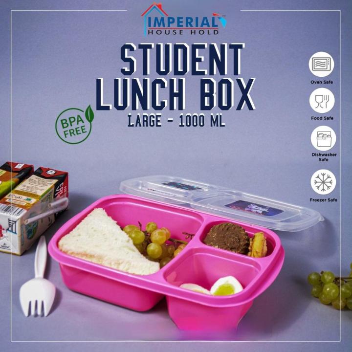 MS - Student Lunch Box - 1000 Ml Size | Daraz.pk