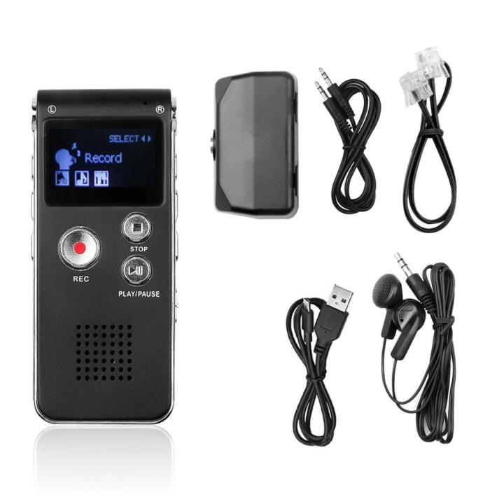Digital Voice Recorder Device with 8GB Storage - Rechargeable Sound ...