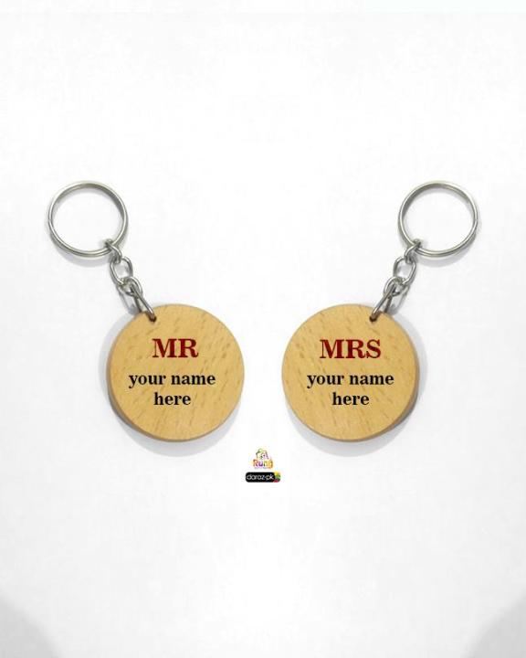 couple name customized wooden keychains in Pakistan | Daraz.pk