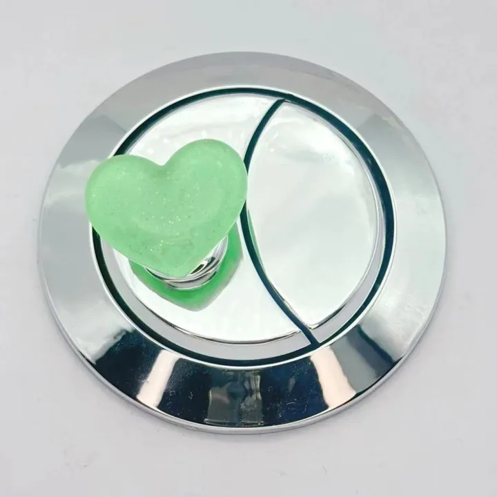 Auxiliary Device Heart Shape Toilet Press Glitter Push Switch Toilet ...