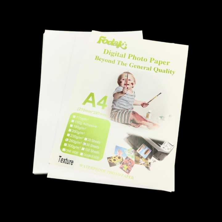 A4 Size Texture Paper - 260g (Pack of 50 Sheets) - Ideal for ...