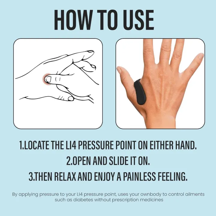 Sugar Control LI4 Acupressure Hand Clip – Hand Pressure Point Massager ...