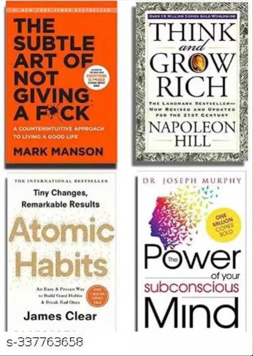 The Subtle Art Of Not Giving A Fock, Think And Grow Rich, Atomic Habits ...