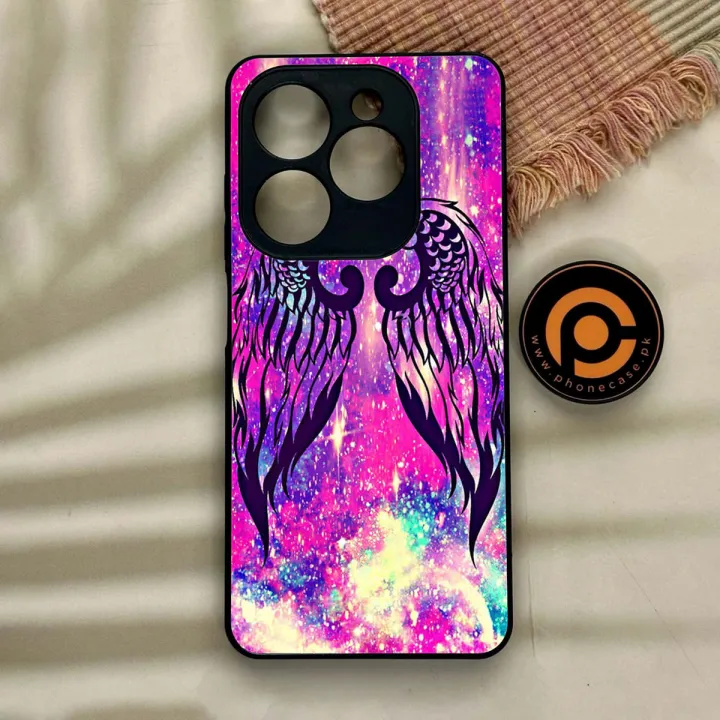 Infinix Smart 8 - Angel Wings Design 9 - Premium Printed Glass soft ...