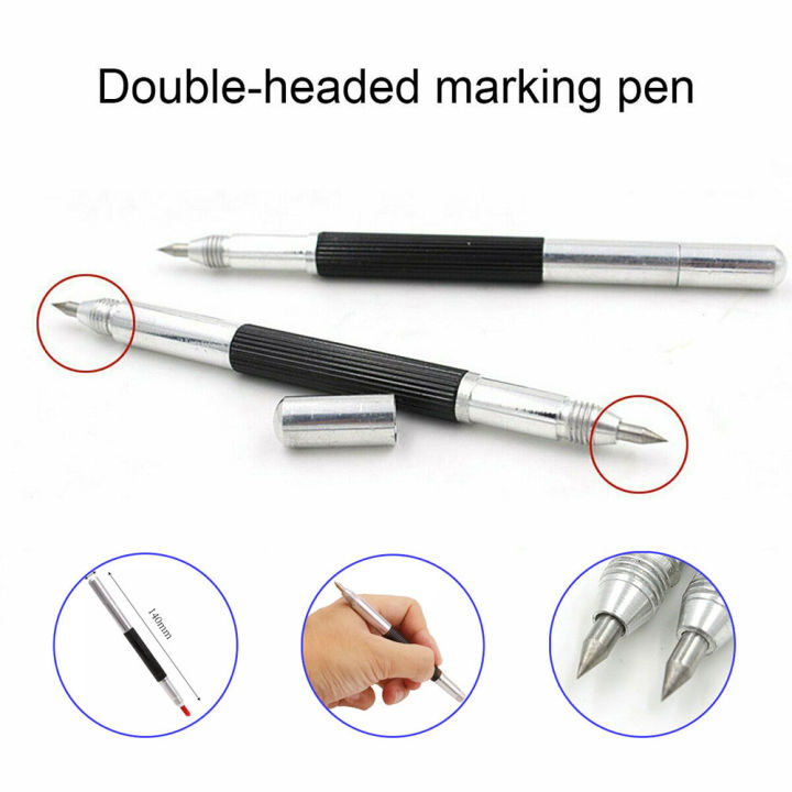 Double-headed Construction Marking Tools Metal Marker Scribing Pen ...