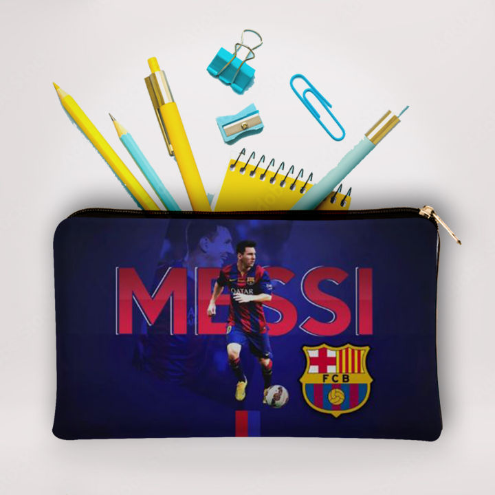 Messi Pencil Pouch Stylish Storage Bag for Football Leo Fans | Daraz.pk