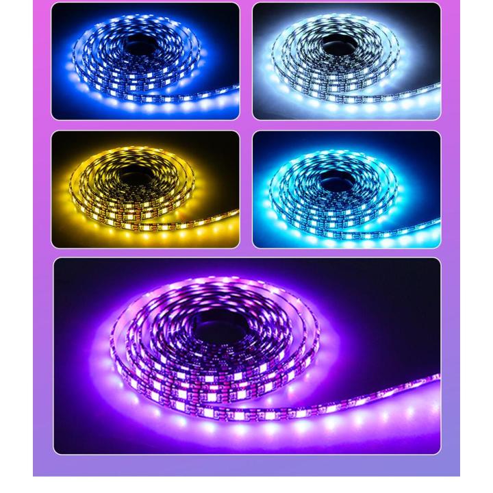 Rgb lights 5 meter Waterproof Remote Control Color Changing Led Strip ...
