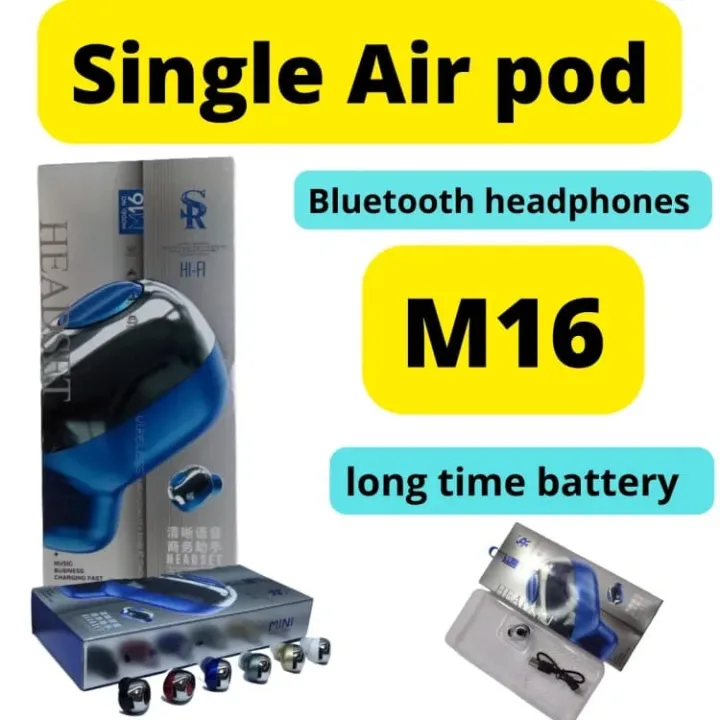 M16 Single Wireless Bluetooth Earphone – Premium Sound, Compact Fit ...