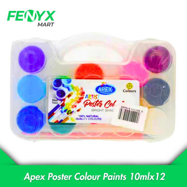 Fenyx Mart - Premium Original Apex Poster colors Pack Of 12 - For Painting - Drawings ...