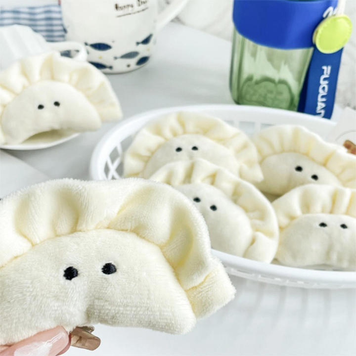 Soft Mini Dumpling Pendant Versatile Food White Cute Mini Dumpling ...