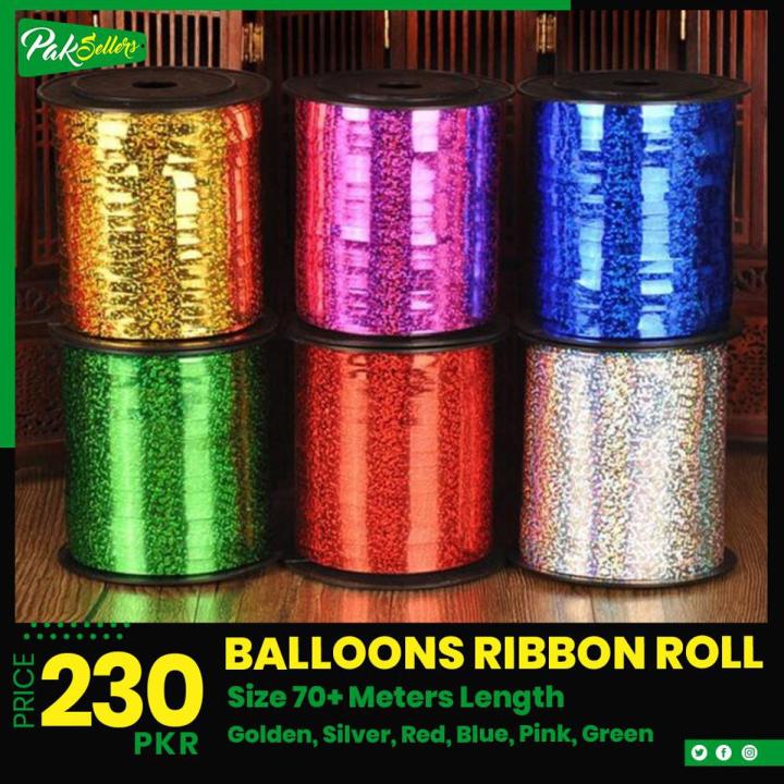 70 Meters Length Balloons Ribbon Roll - Shinning Balloons Ribbon For ...