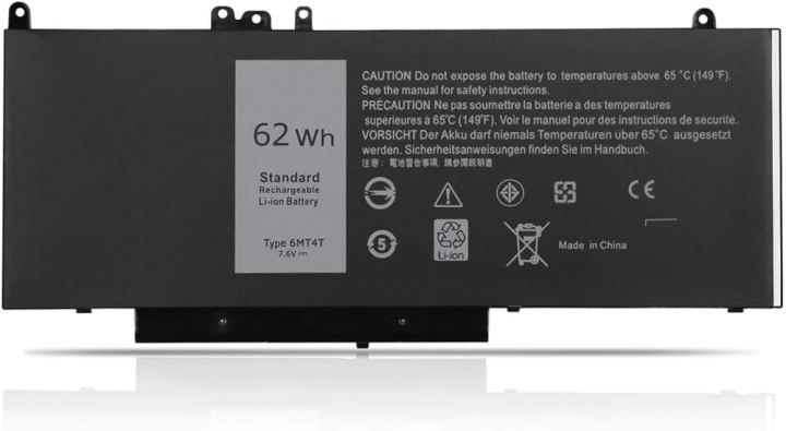 Dell Latitude E5270 E5470 E5570 6MT4T 62Wh 100% Original Laptop Battery ...
