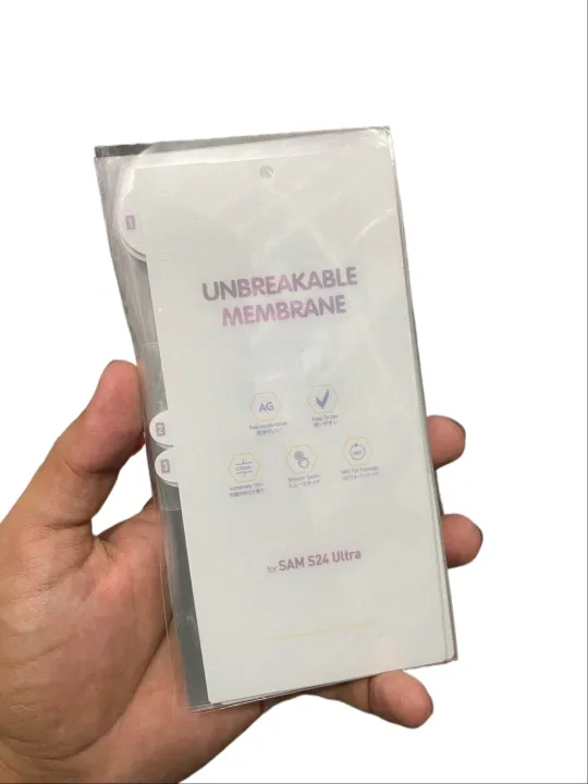 S24 Ultra FRONT Unbreakable Membrane Sheet, Sheet For FRONT Protection ...