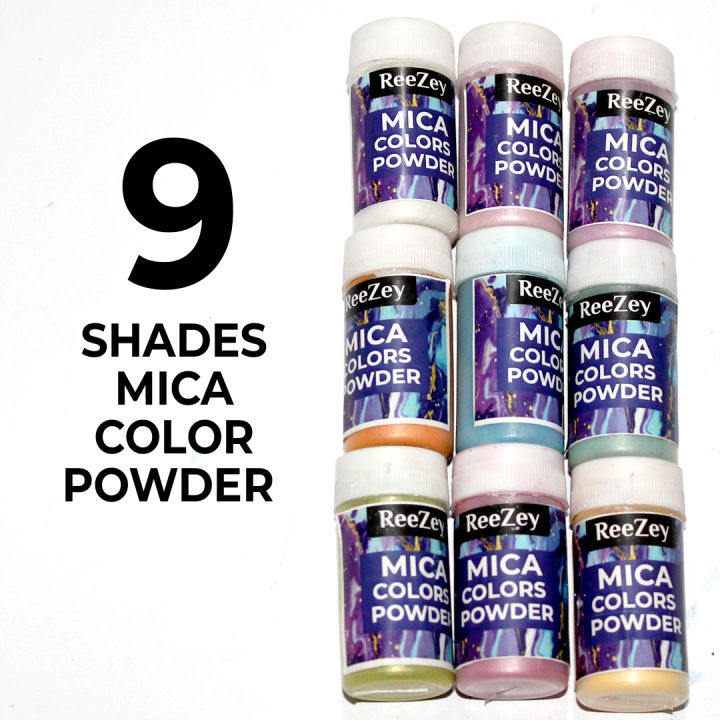 Mica colors for resin art, Mica colors powders, Mica colors shades ...