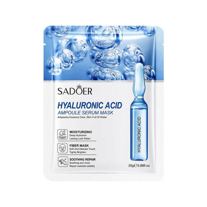 SADOER Hyaluronic Acid Ampoule Serum Facial Sheet Mask | Daraz.pk