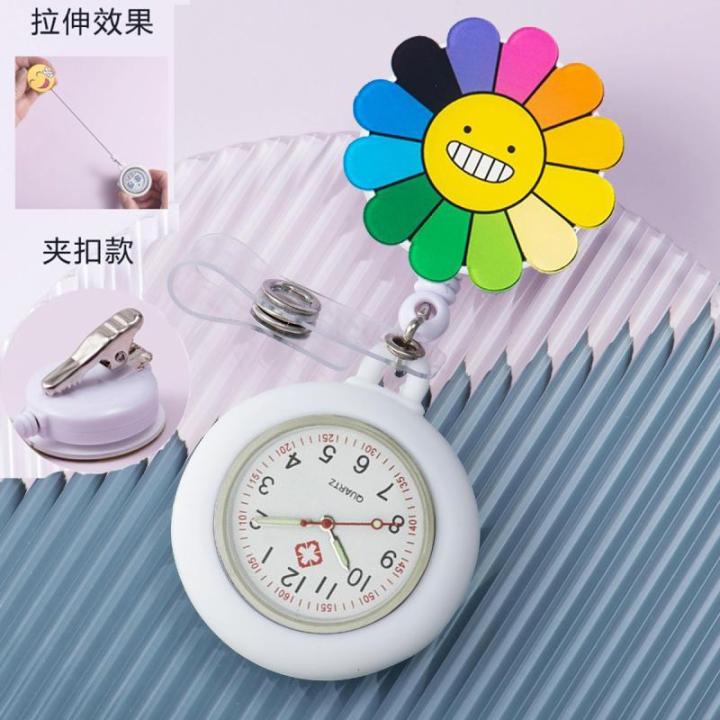 New Pinch Nurse's Watch Stretchable and Retractable Quartz Pocket Watch ...