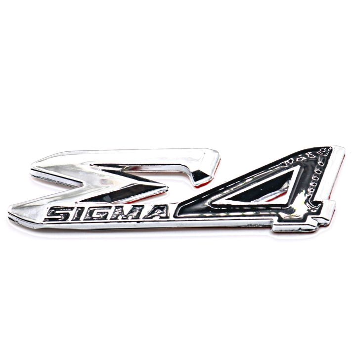 Abs Chrome Sigma 4 Rear Emblem For Toyota Fortuner Model 2016-2022 ...